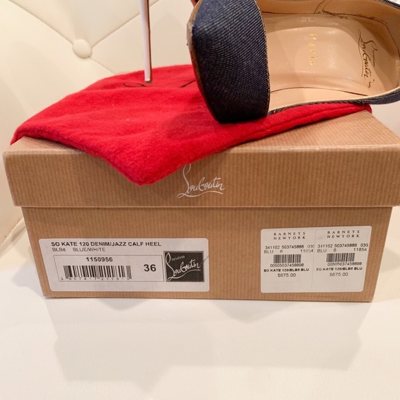 Christian Louboutin | Shoes | Louboutin So Kate Denim 6 Excellent ...